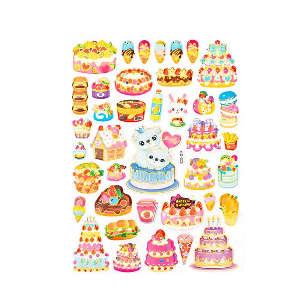 Stickers Metalizados - Tortas - Rewind